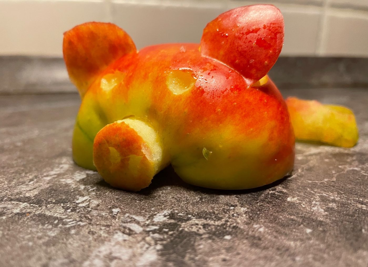 Apfel-Schwein (Apfel schnitzen) | Schritt-für-Schritt Anleitung für Kinder