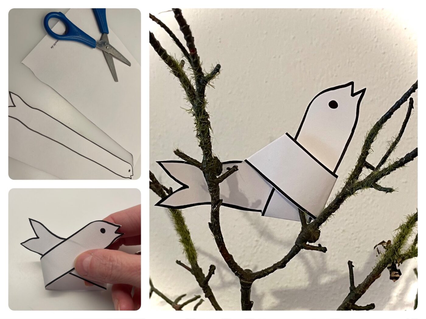 Spannende Vorlage Vogel Basteln Ebenbild
