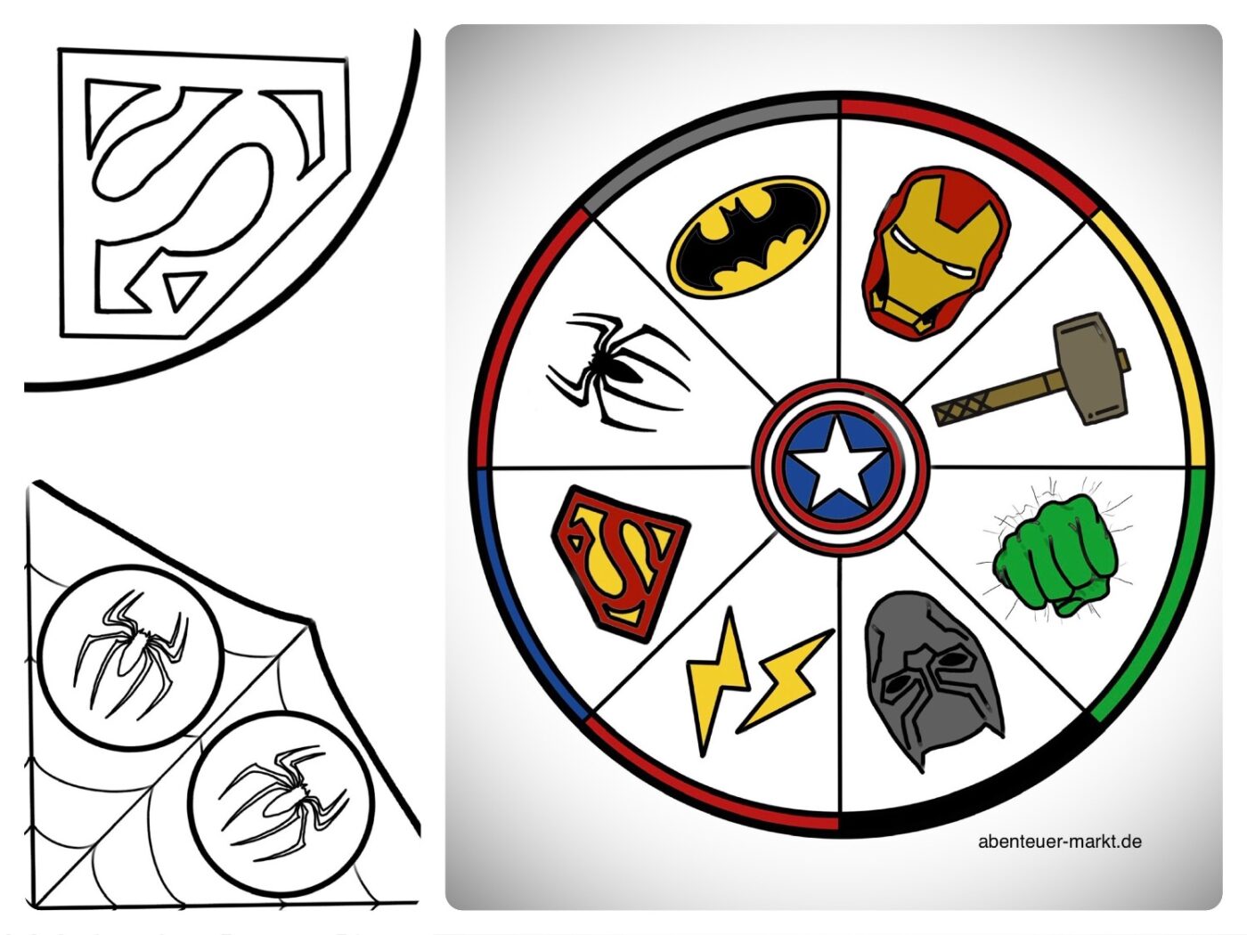 Superhelden Mandala | Schritt-für-Schritt Anleitung für Kinder